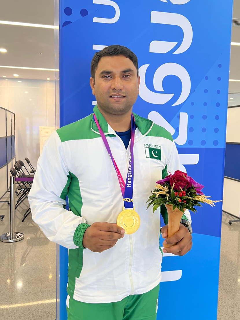 Pakistani athlete wins gold medal at 4th Hangzhou Asian Para Games