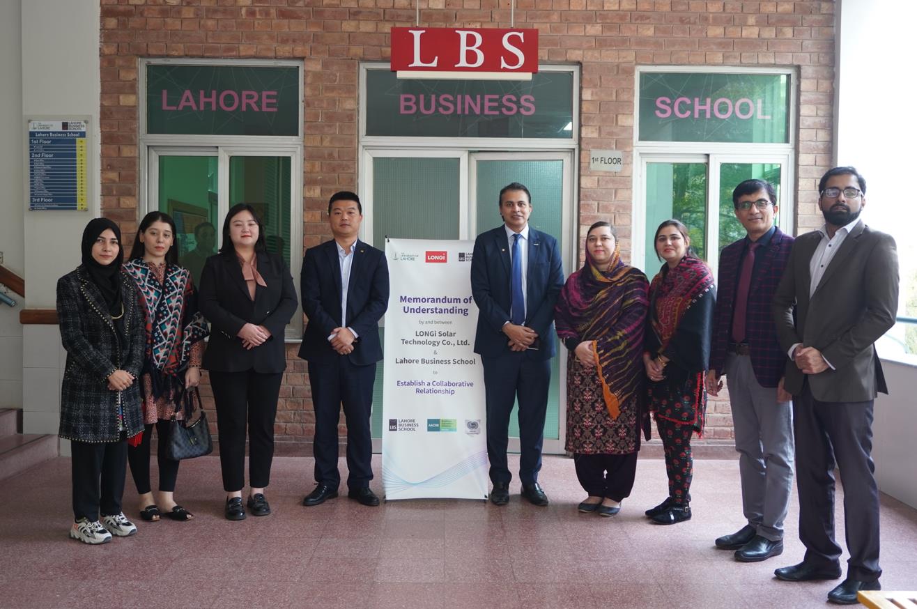 Global solar leader signed MoU with Lahore Business School